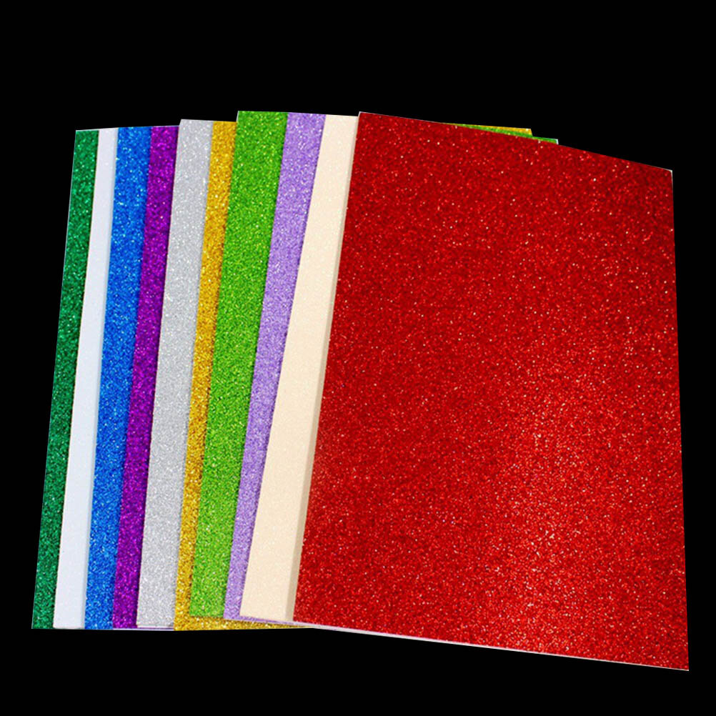 10 шт. самоклеящиеся листы, покрытые блестками для поделок своими руками