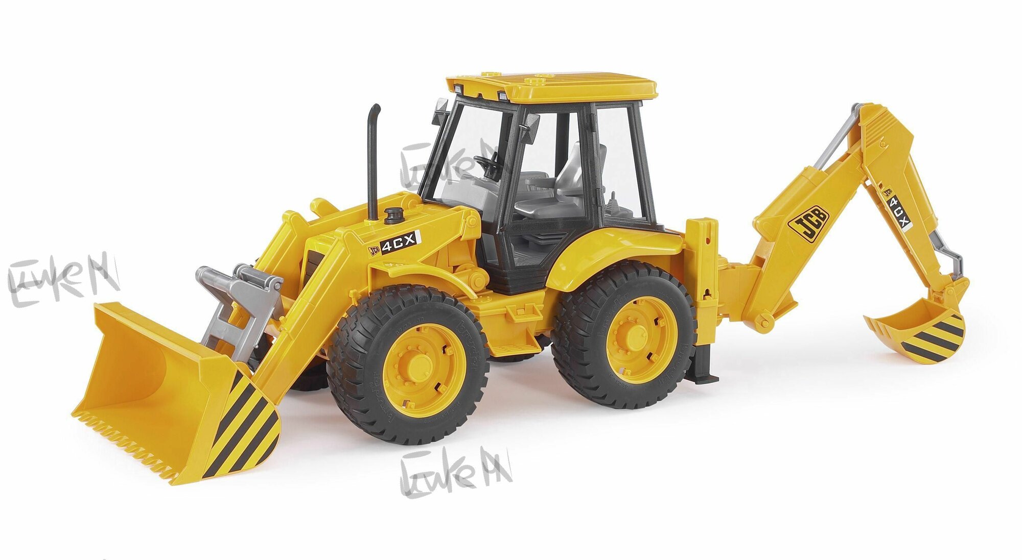 Машинка Bruder Экскаватор погрузчик колёсный JCB 4CX, Брудер, 02-428