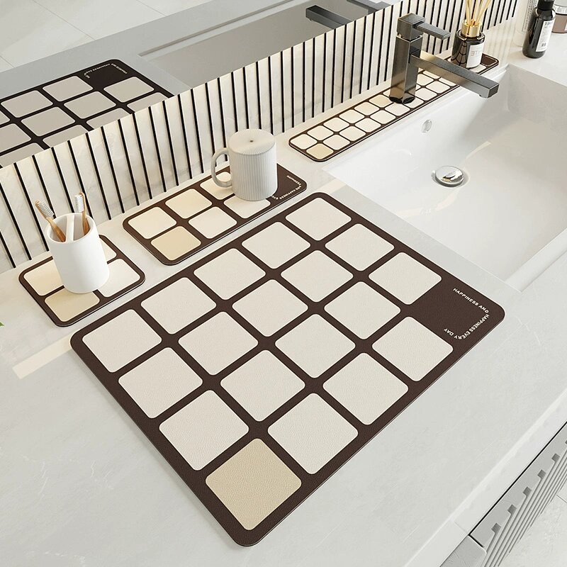 Кухонный коврик для столешницы, смеситель, сливной коврик для дома, ванной комнаты, туалета, раковины, столешница,