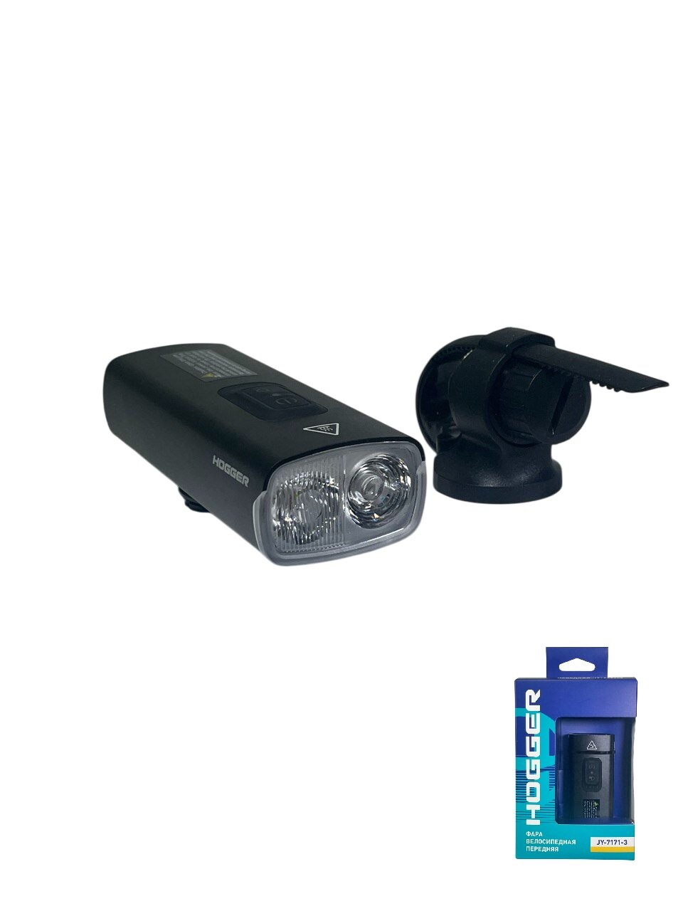 Фара HOGGER передняя, 2600 lm, 7 реж, 2 аккум 3,7 В/6700 мАч, JY-7171-3