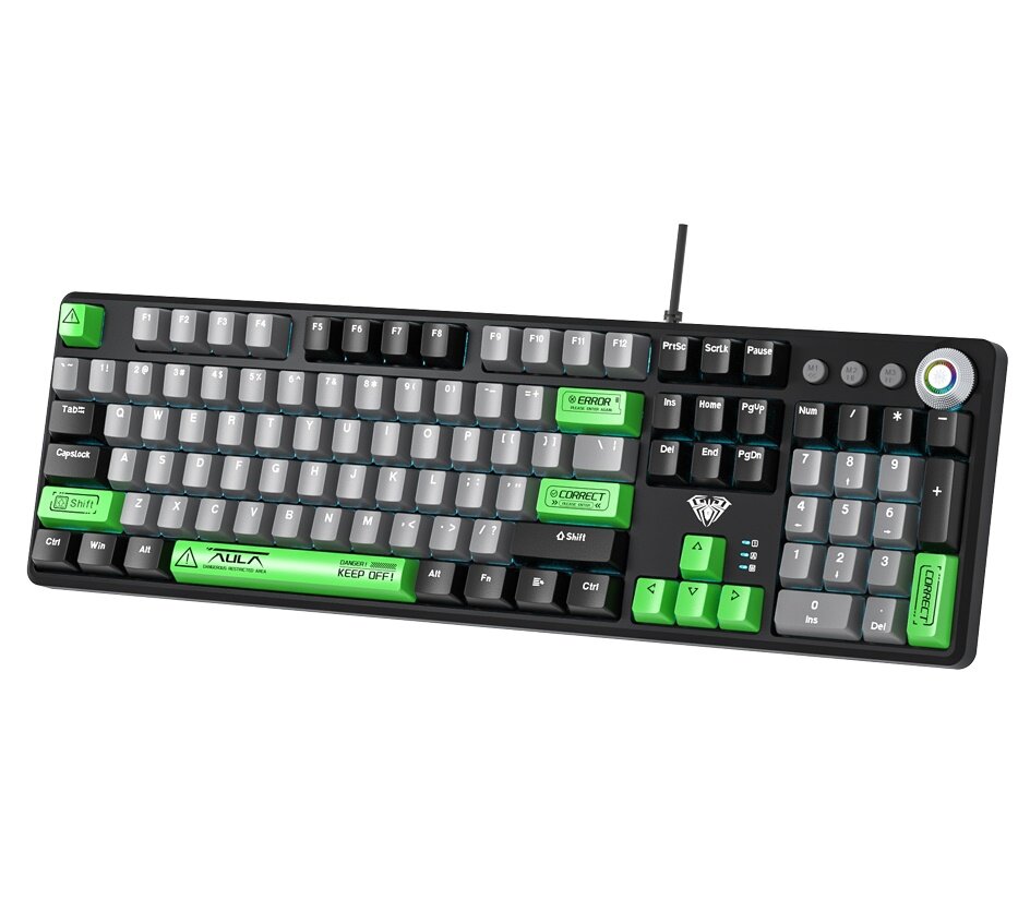 Клавиатура AULA F2088 PRO Black-Gray - игровая, USB