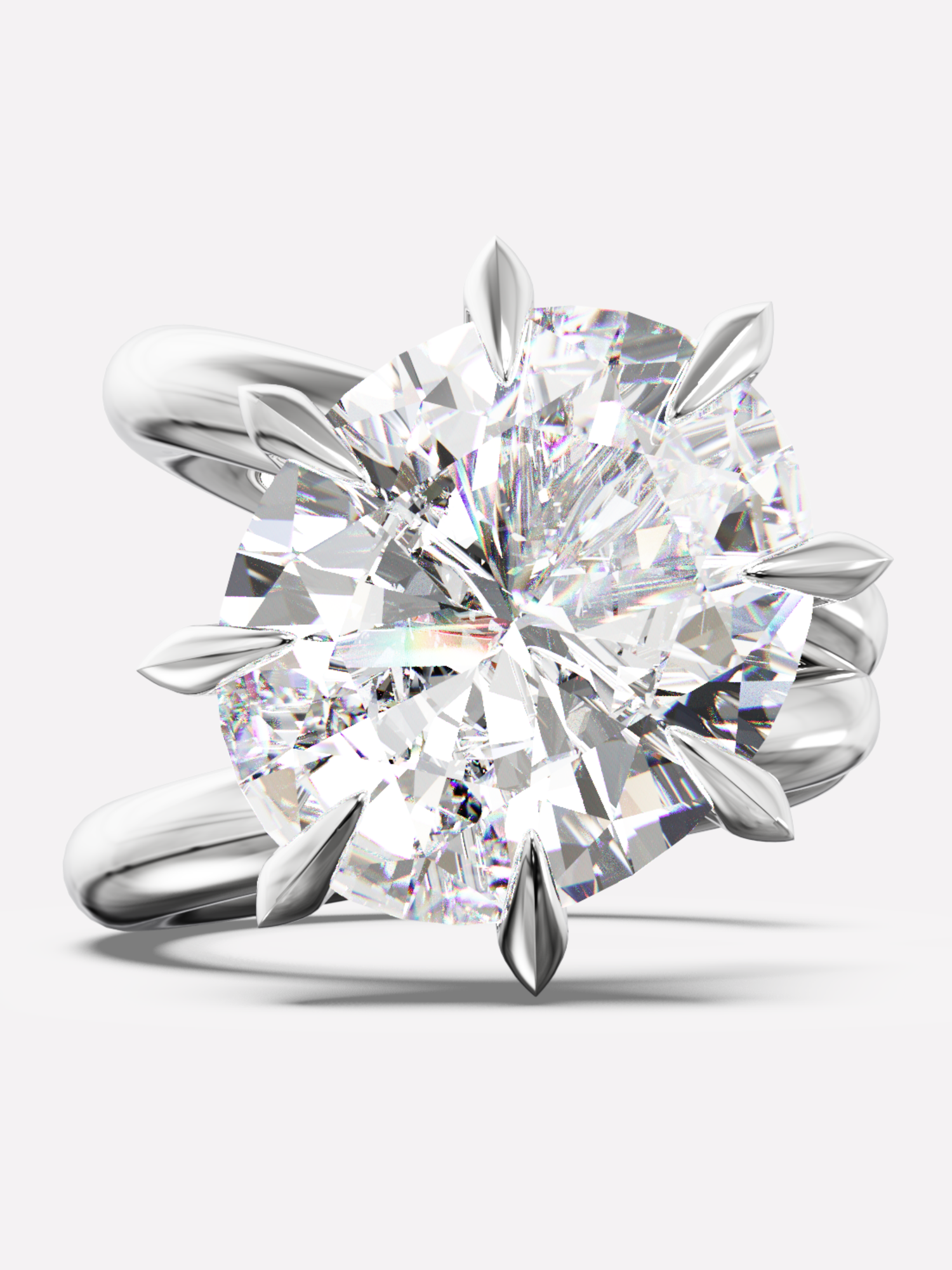 Моносерьга кафф, фианит