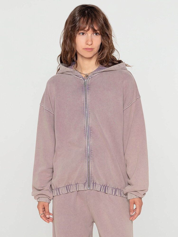 Толстовка Hoodie Washed Cropped Full Zip French Terry