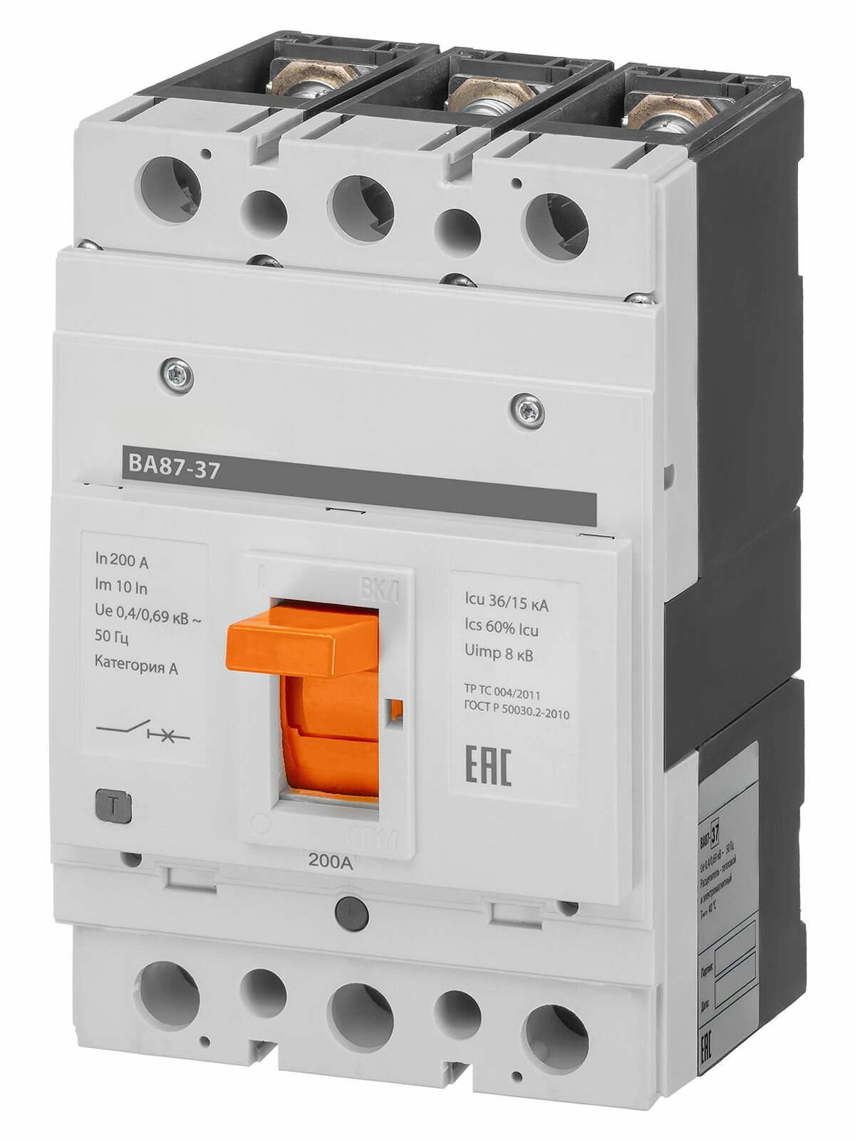 Автоматический выключатель ВА87-37 3Р 200А 35кА