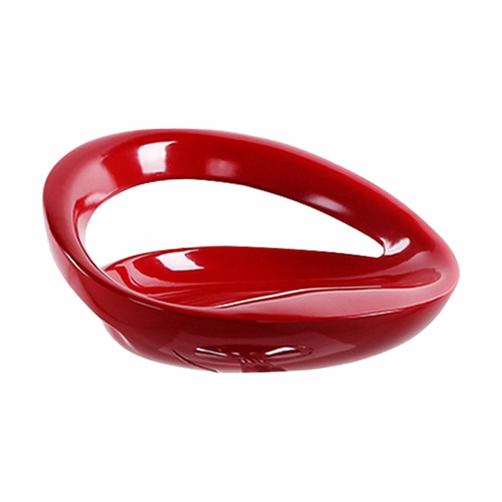 Запасная часть для барного стула: сиденье круглое, пластик, красное, утолщенное, диаметр 46 см