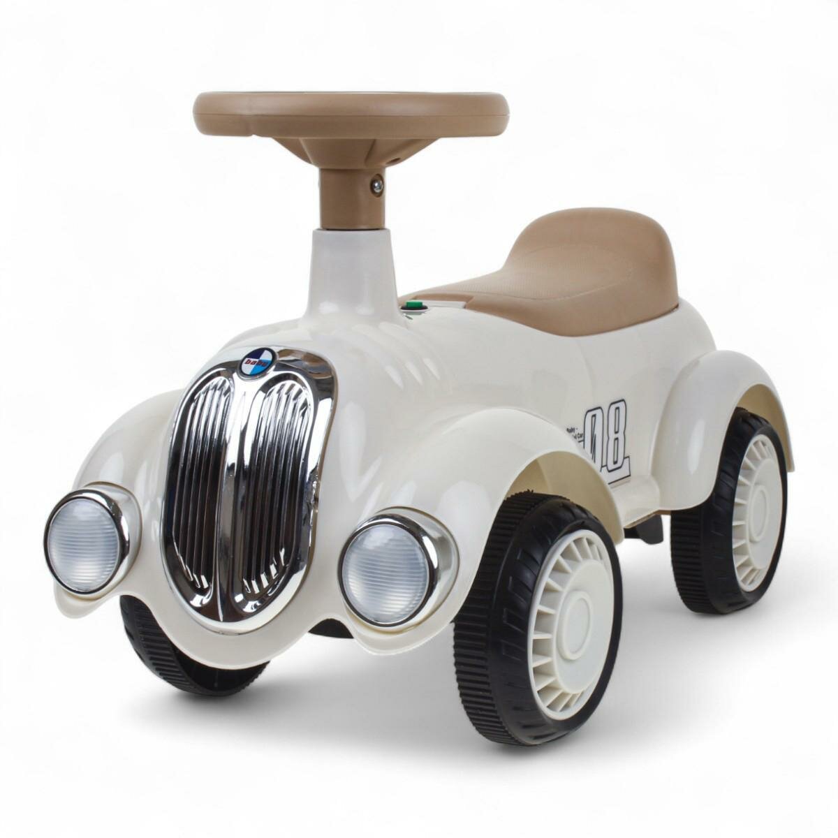 Машина-толокар для малышей <Классическая модель с безопасностью и комфортом>, размеры 58x28x38 см, из ударопрочного пластика