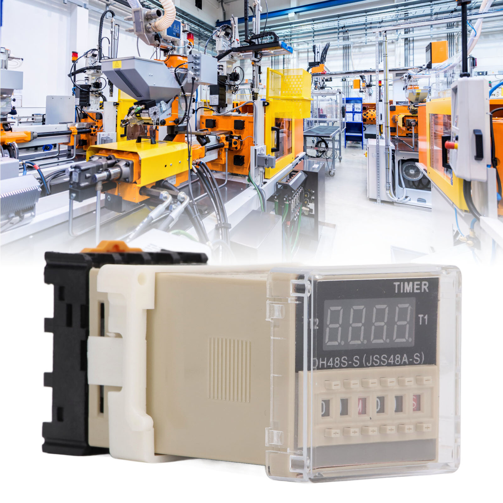 Реле времени от 0,1 с до 99 часов, регулируемый цифровой таймер задержки цикла для электрического шкафа уличного освещения AC380V