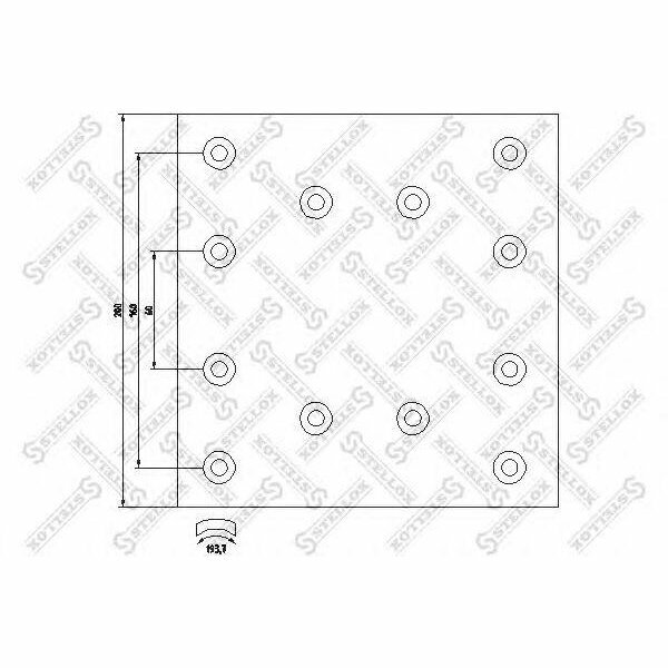 Комплект тормозных башмаков, барабанные тормоза, STELLOX 85-01055-SX (1 шт.)