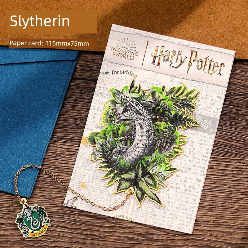 Оригинальные товары по мотивам Гарри Поттера, металлические закладки «Магическая академия», канцелярские принадлежности