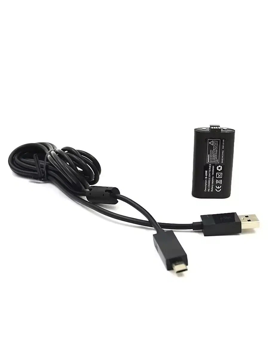 Аккумулятор для геймпада Xbox One, 1400 mAh (Play & ChargeKit) + кабель