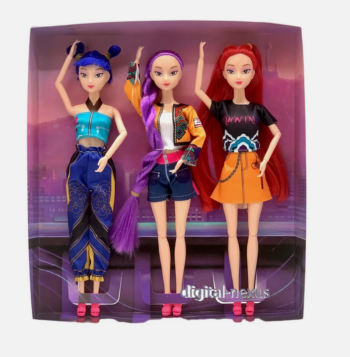 K-POP Охотники на демонов Руми Зои Мира Виниловая кукла Косплей Дресс-ап Игрушка для фигур действий