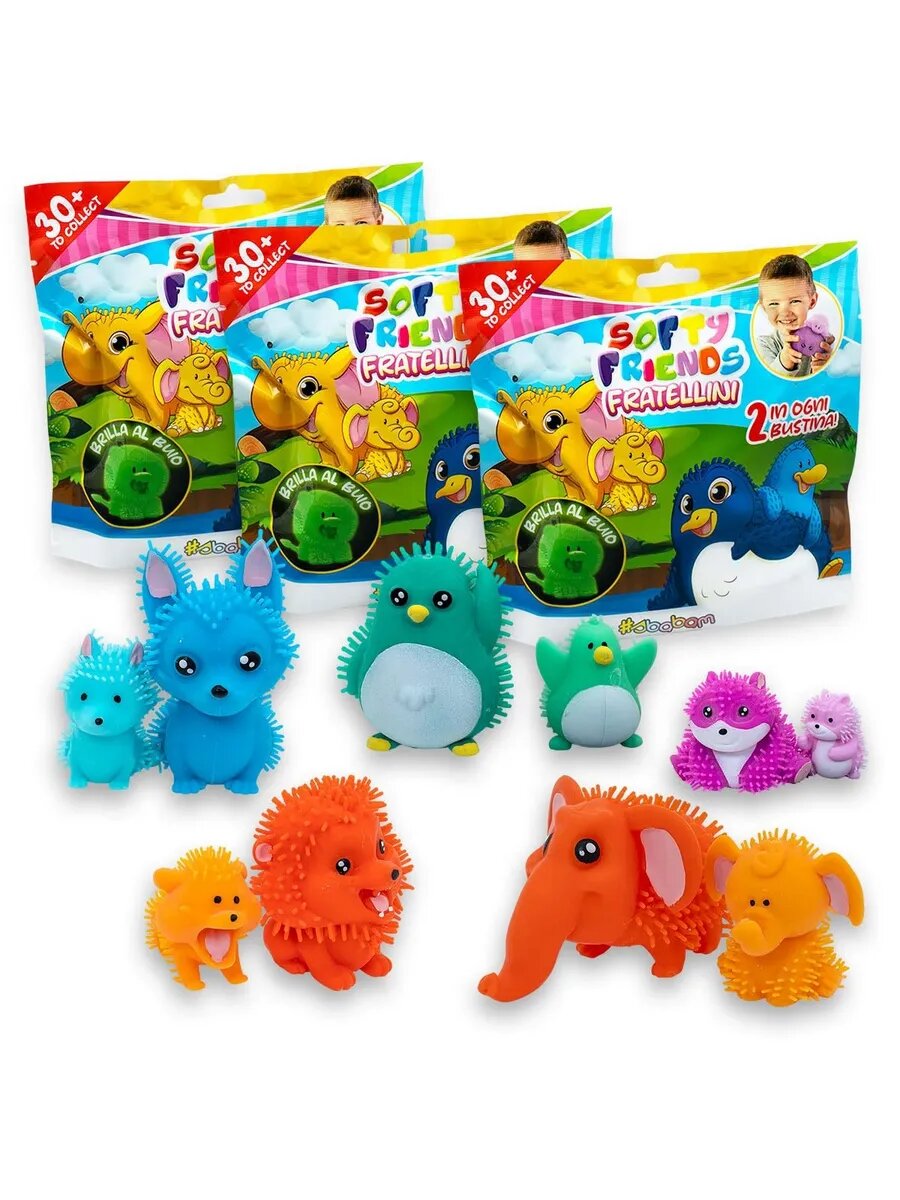 Тянучка антистресс игрушка сквиш "Милые братишки"