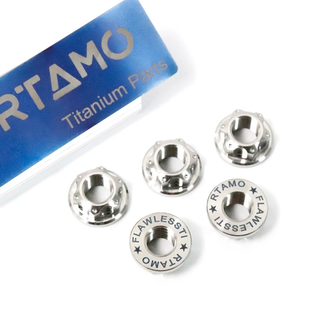 Титановые звездочки RTAMO Gr5 M10X1.0P, подходят для Ducati Panigale V2/V4/V4S MTS1260 Silver, 5pcs
