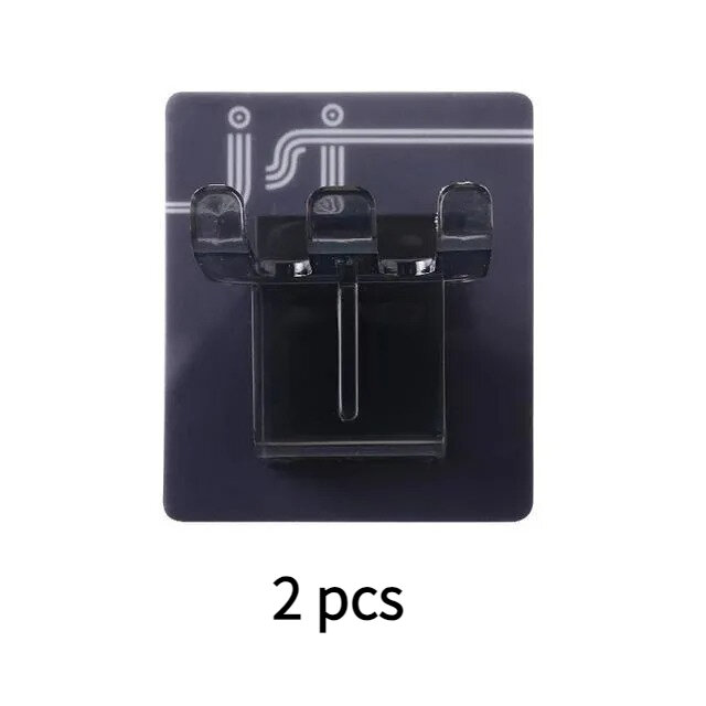 Набор держателей для зубных щеток, 2 штуки, Черный Elegant Color P302, пластик, самоклеющийся, высота 7 см, длина 6.1 см, ширина 4 см, тип держателя для зубных щеток, тип ванной принадлежности, код продавца GM-z75e, N906, Китай