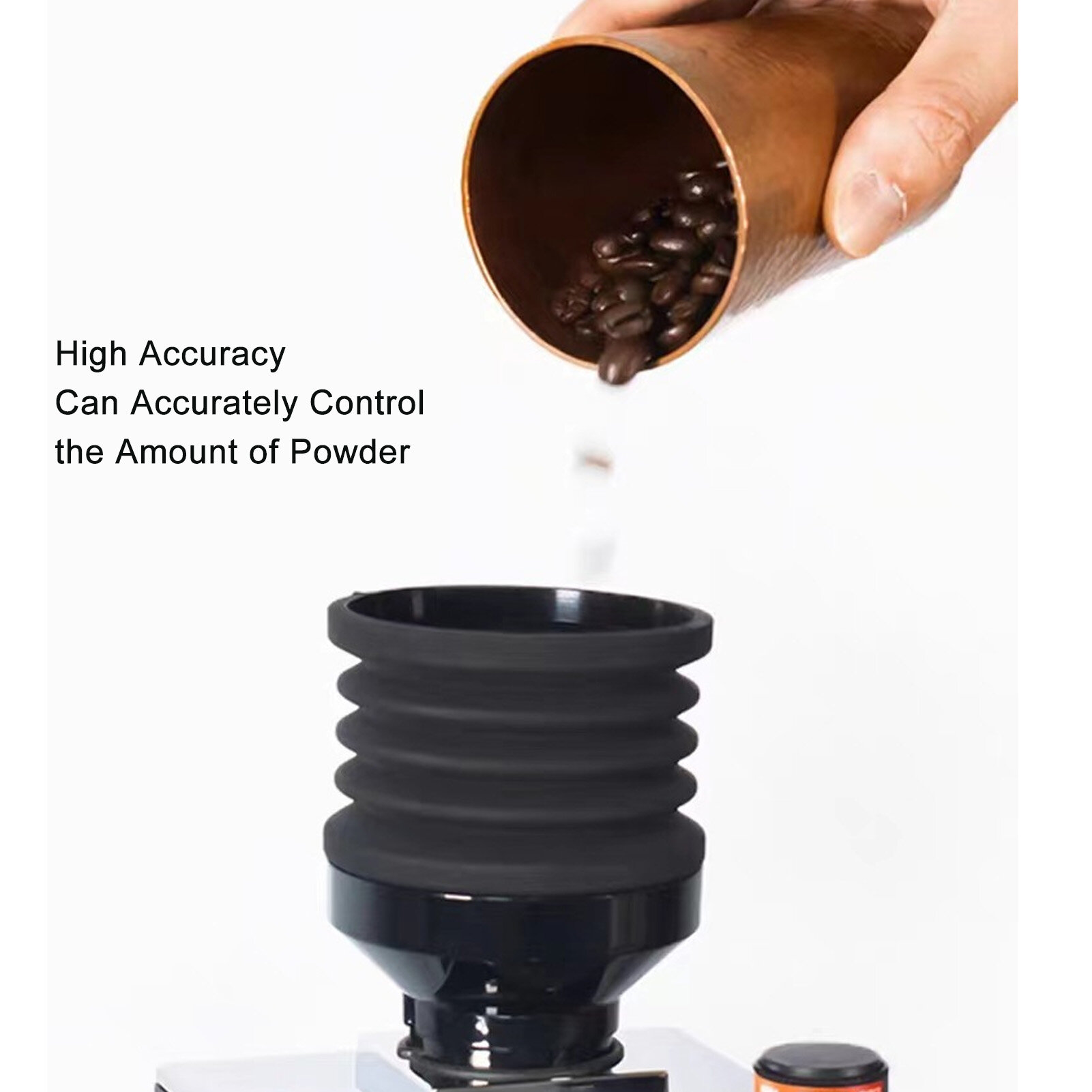 Контейнер для выдувных зерен, многоразовый ручной контейнер для выдувания зерен под давлением, кофемолка, инструмент для очистки для домашней кофейни, черный