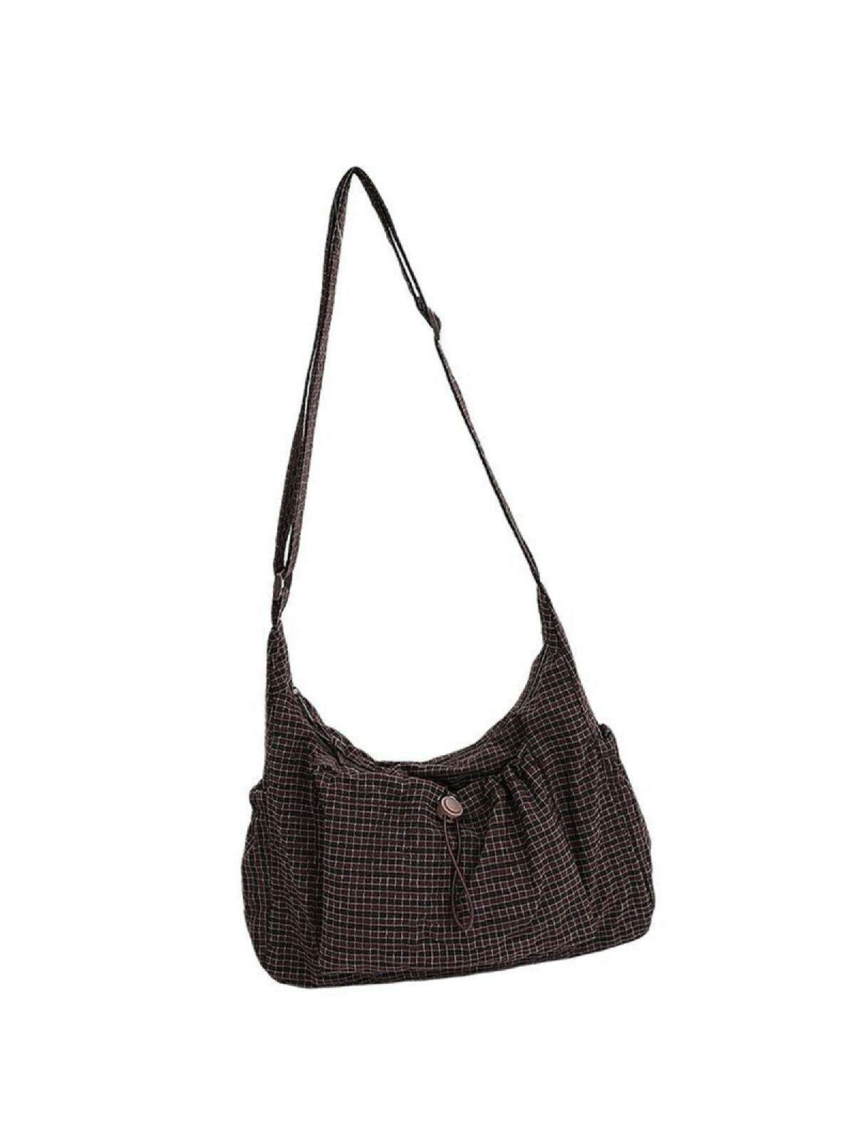 Стильная мужская сумка-мешок на шнурке, Дышащая тканевая ткань, эргономичный комфорт при переноске