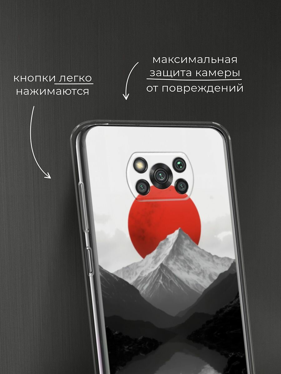 Чехол на Xiaomi Poco X3/X3 Pro / Поко X3/X3 Pro с принтом Белая гора — фото 1