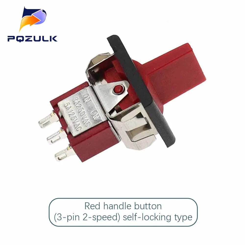 PQZULK Мини переключатели SPDT 2/3 положения Red Reset 3Pin