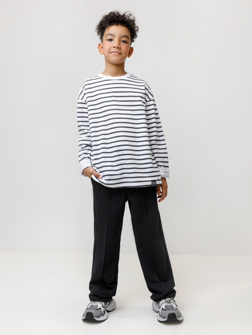 Брюки спортивные КР 400855/черный 4007 к586