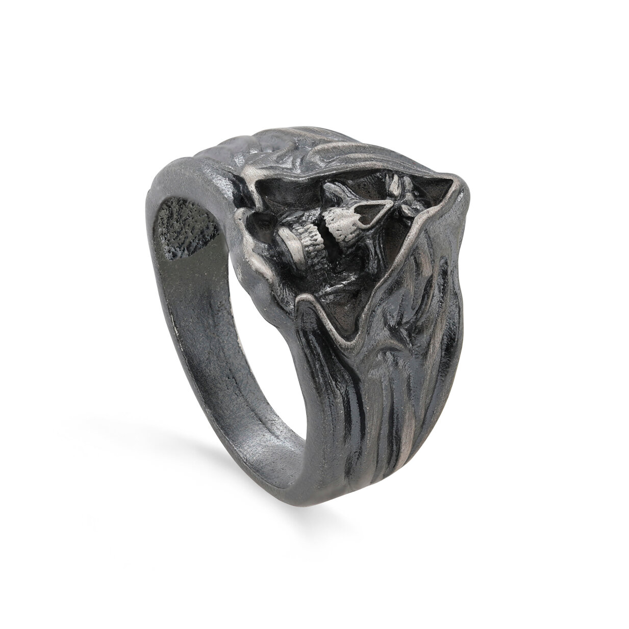Кольцо тонкое, серебро, 925 проба
