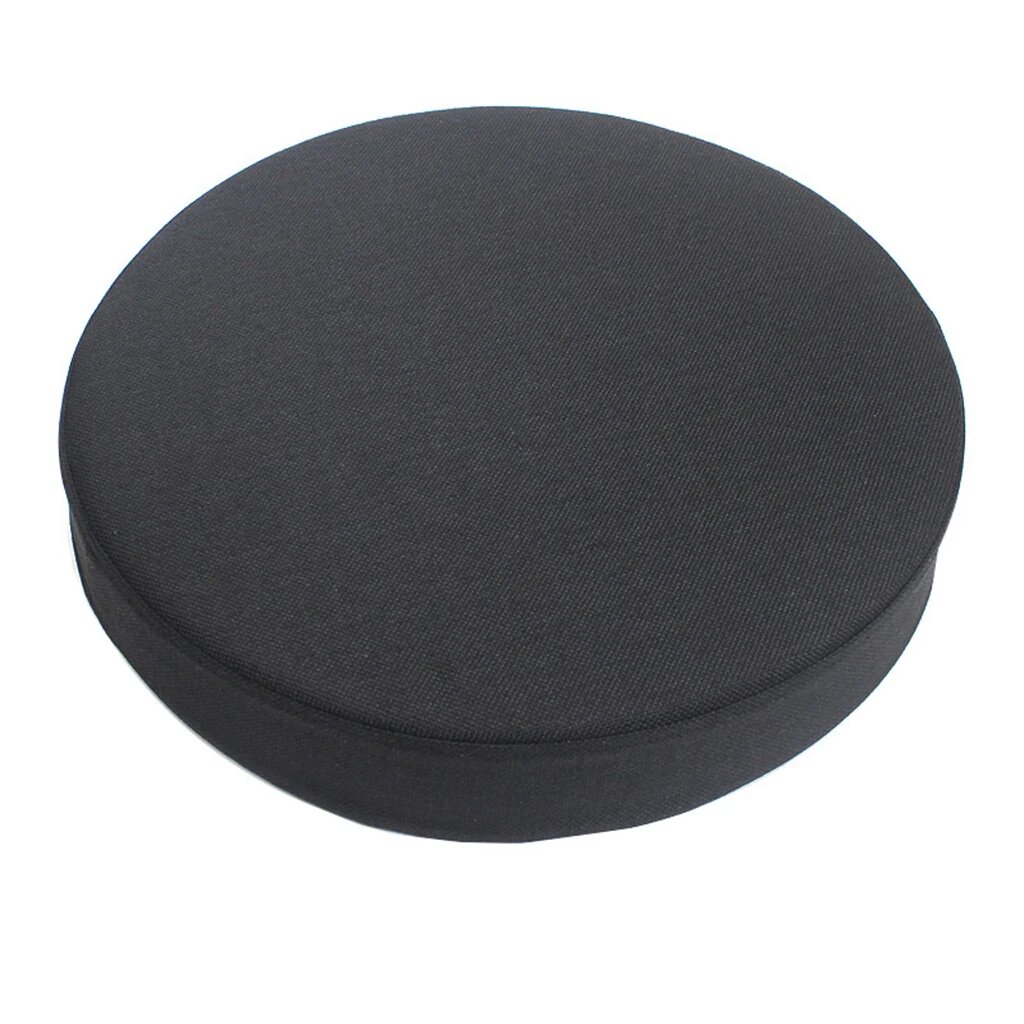 Льняная круглая подушка для стула с эффектом памяти Черный, Cushion 7-10