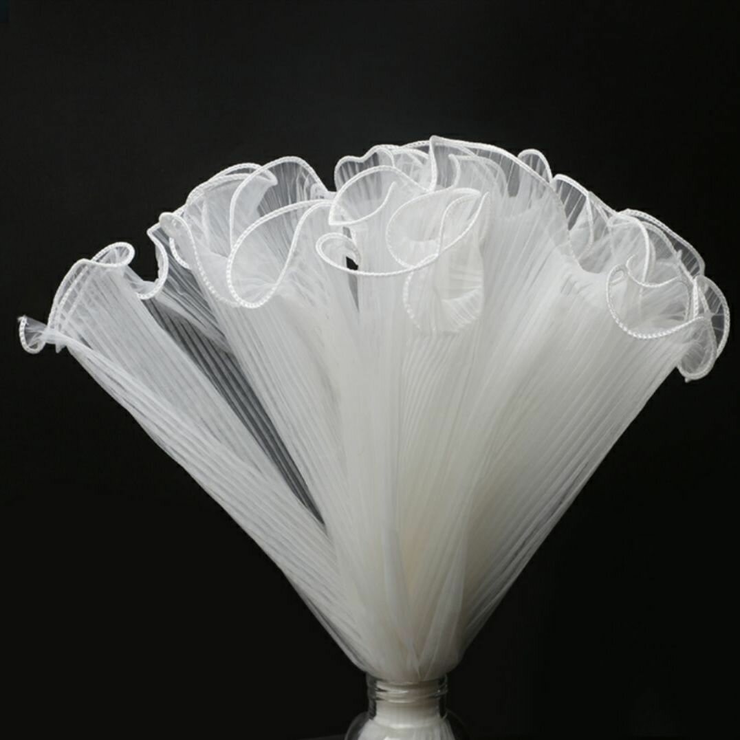 Гофрированная флористическая бумага для упаковки букетов, подарочная оберточная лента 28x400 см, декоративная упаковка для цветов и подарков