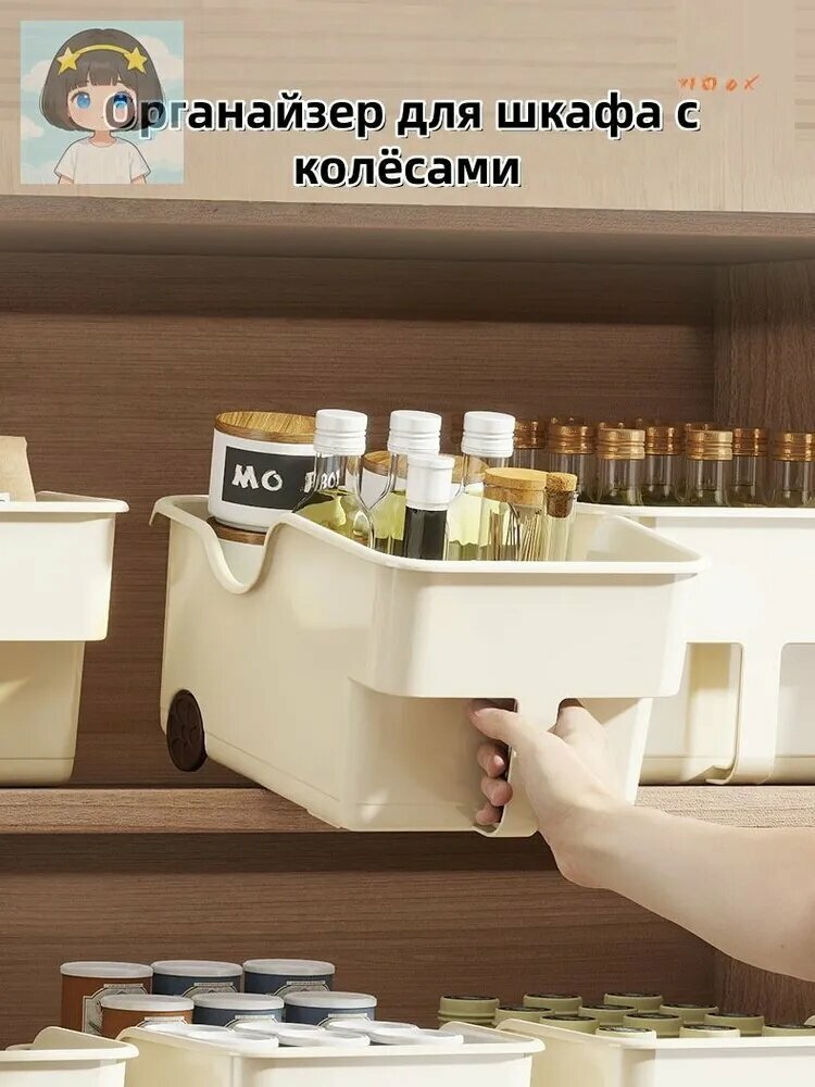 Кофр для хранения вещей "Вместительный органайзер с колёсами", 32 см х 22 см х 17 см , 1 шт