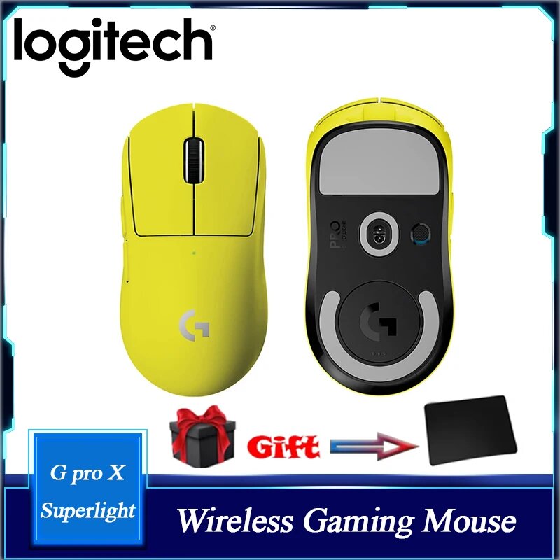 Logitech G PRO X Superlight Беспроводная игровая мышь G PRO X Yellow