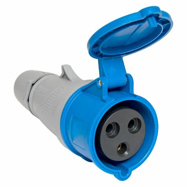 Розетка переносная 223 2P+PE 32А 220В IP44 PROxima, EKF PS-223-32-220-PRO (1 шт.)