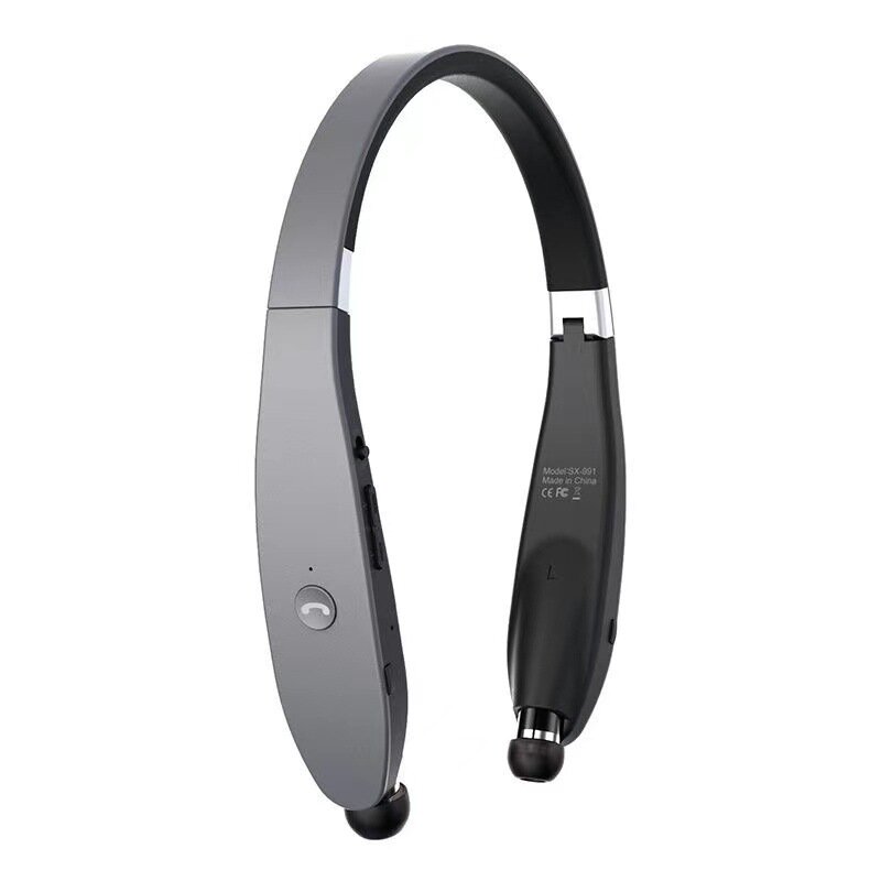 Наушники Bluetooth ZY на шее M235 складной стерео Bluetooth 5.0 спортивные музыкальные