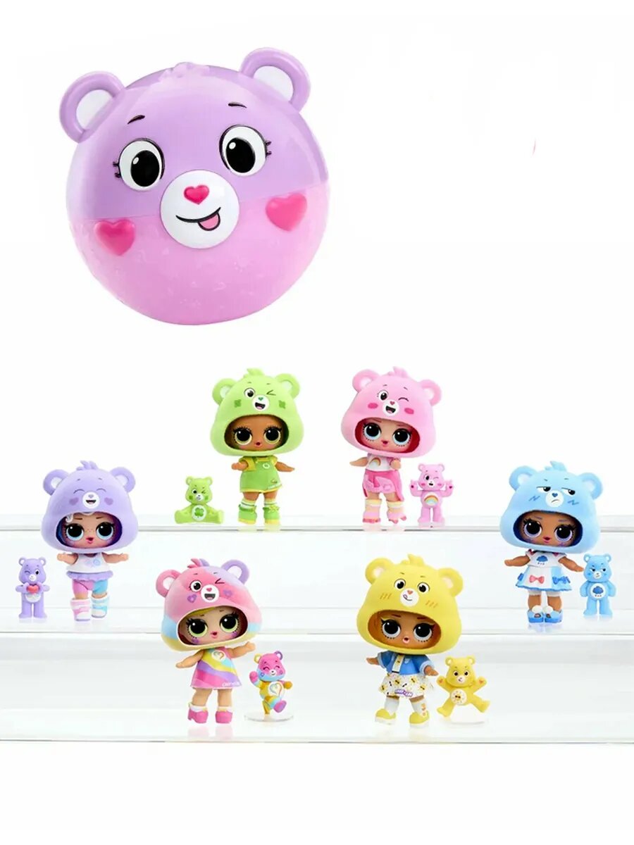 Набор кукол L.O.L. "Surprise! Loves" Care Bears "Tots" 542704-EUC, 6 персонажей