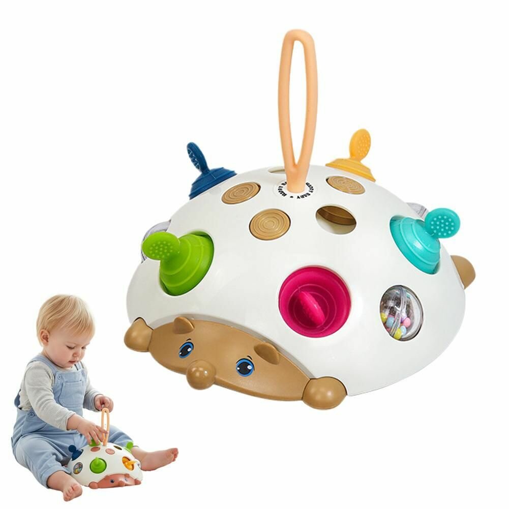 Развивающая тактильная игрушка для малышей Ежик поп ит 1 год сортер