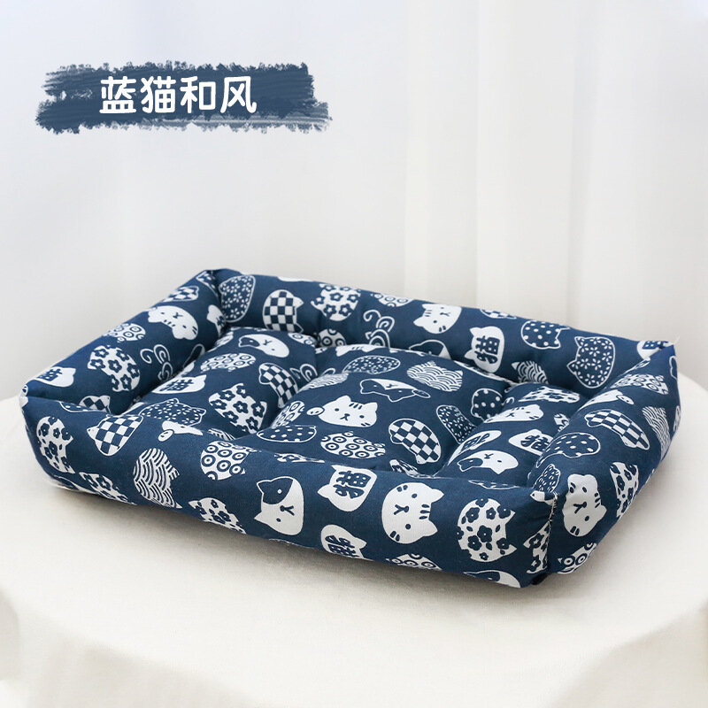 Четыре сезона универсальный маленький и средний кот собачий диван утолщает шею и теплая собачья будка Новое длинное