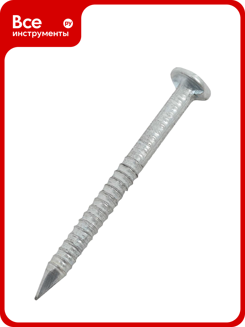 Ершеные гвозди Gigant оцинкованные, 3,2x40 мм, 5 кг (примерно 1894 шт) G-925573, 3,2x40 мм