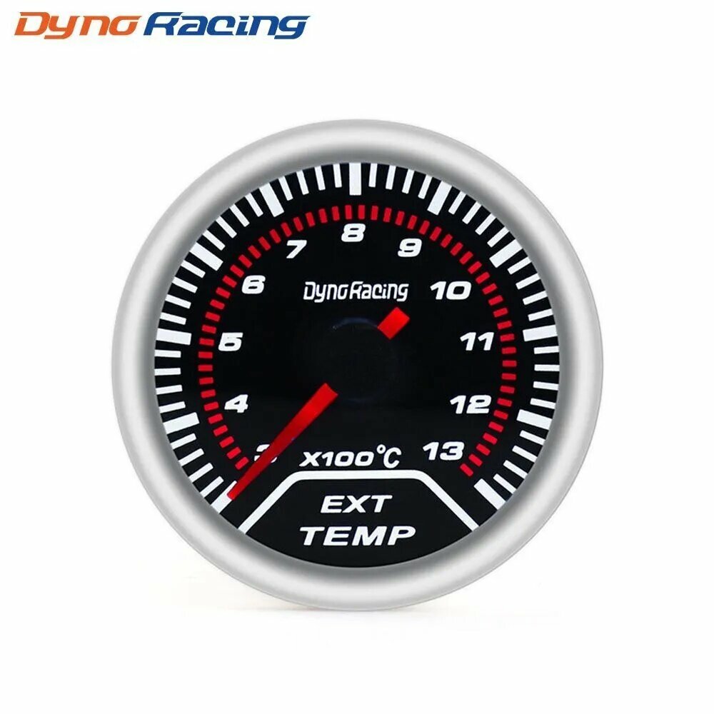 Dynoracing 2 "52 мм Датчик температуры выхлопных газов Дымовая линза 300-1300 градусов Цельсия, например, текстовый датчик 12V Автомобильный измеритель
