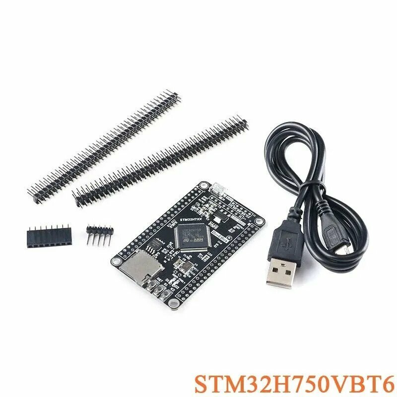 STM32H750VBT6 Модуль платы разработки основной системы M7 TFT интерфейс SPI 3,3 В с USB-кабелем