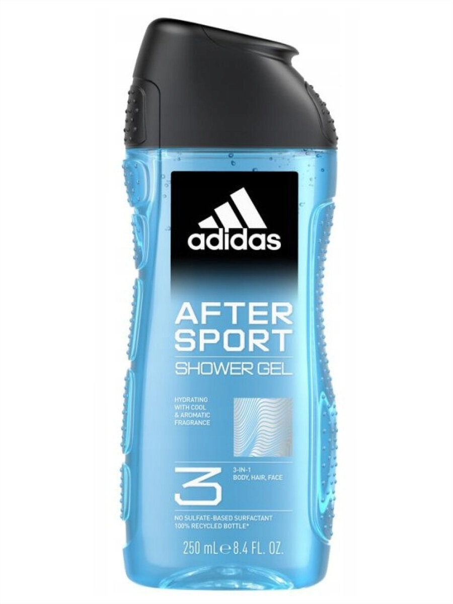 Гель для душа Adidas Dynamic Pulse 3в1, мужской, 250мл, цитрусовый аромат
