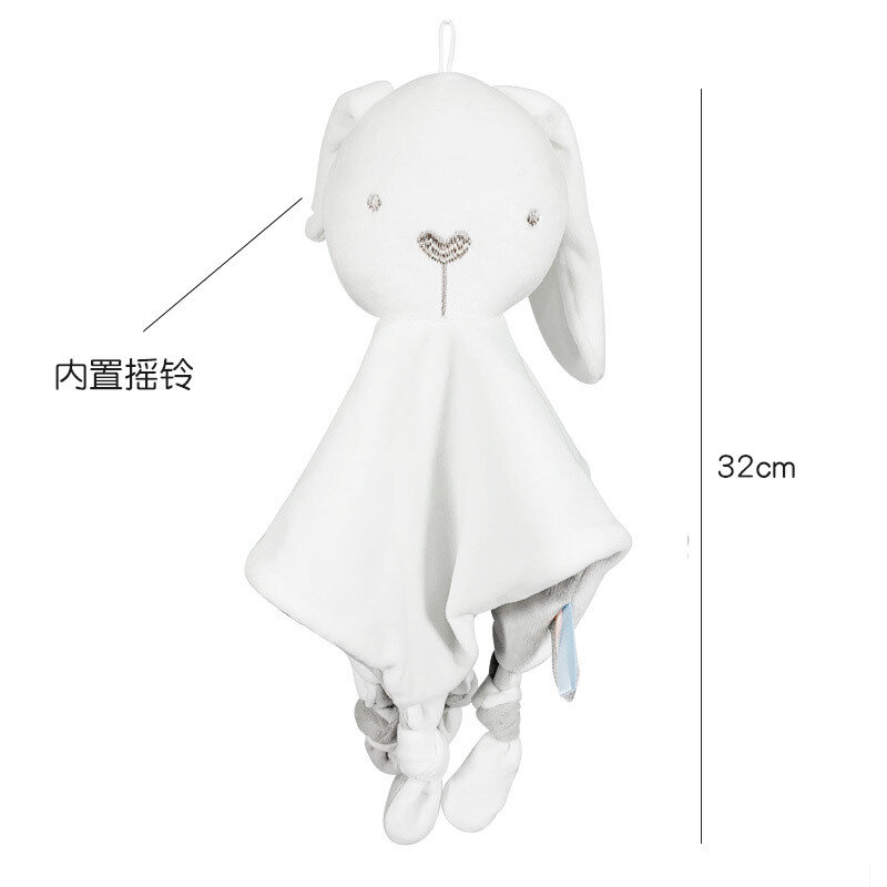 Мягкое успокаивающее полотенце BBSKY с мультяшным рисунком, носовой платок с животными, детское полотенце, игрушка