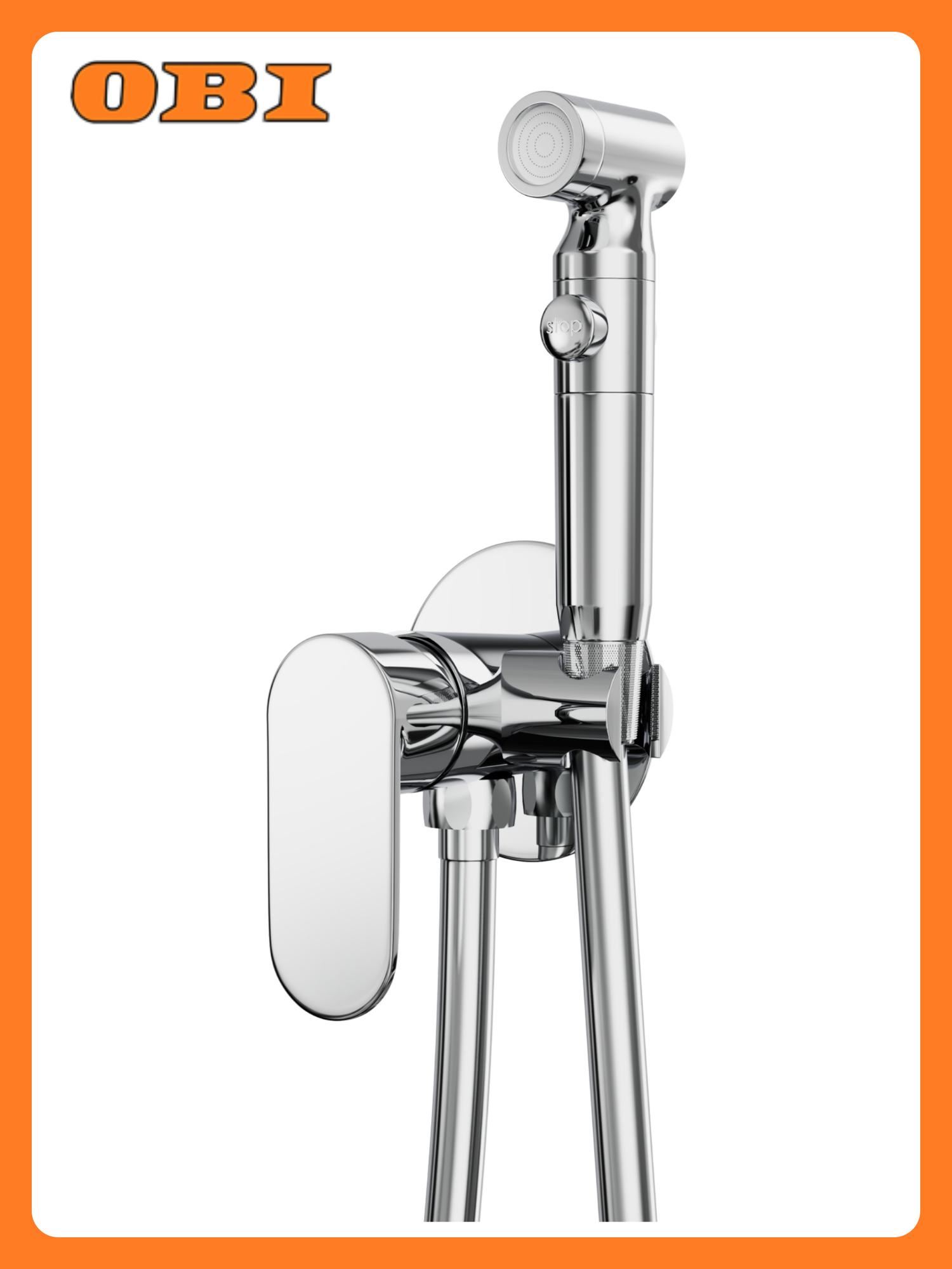 Cмеситель с гигиеническим душем встраиваемый TOKITO однорычажный