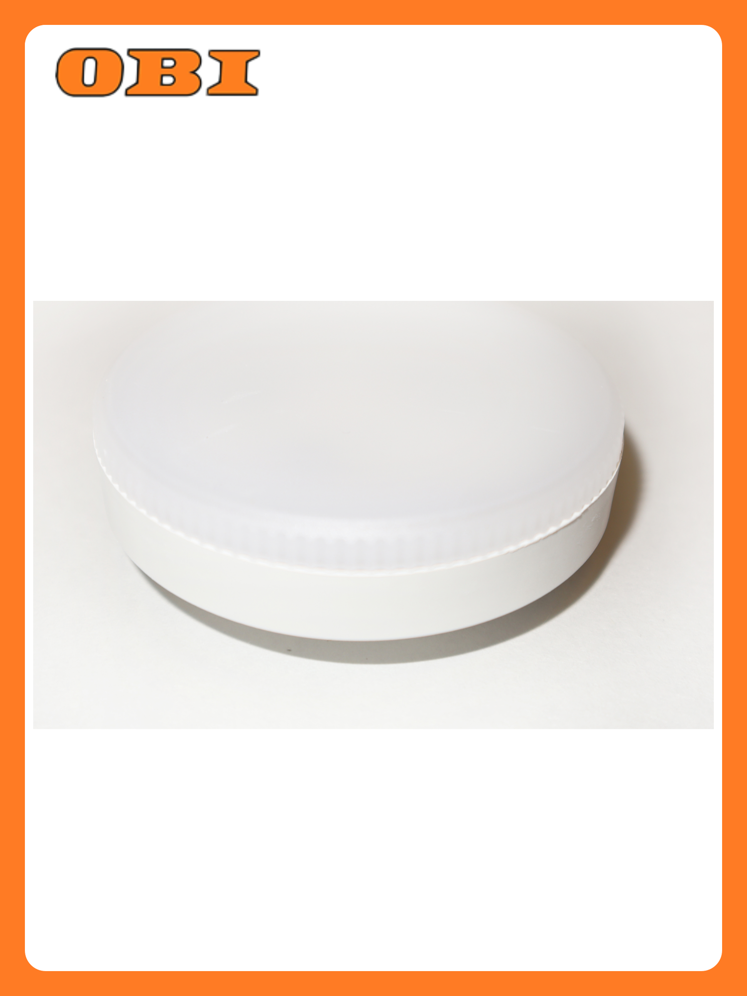 Лампа светодиодная i-WATT i-17108, GX53, 13 Вт, холодный белый свет, матовая