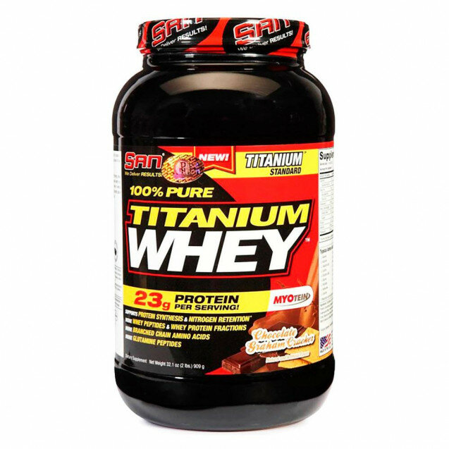 SAN Протеин SAN 100% Pure Titanium Whey, 897 г, вкус: шоколад