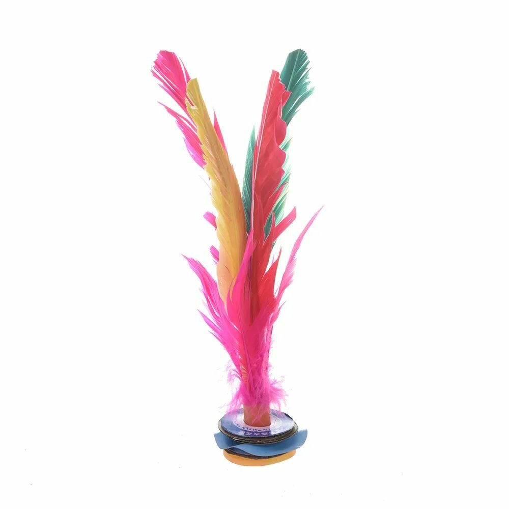 Волан с разноцветными перьями, Китайский Цзяньцзы, 2 шт