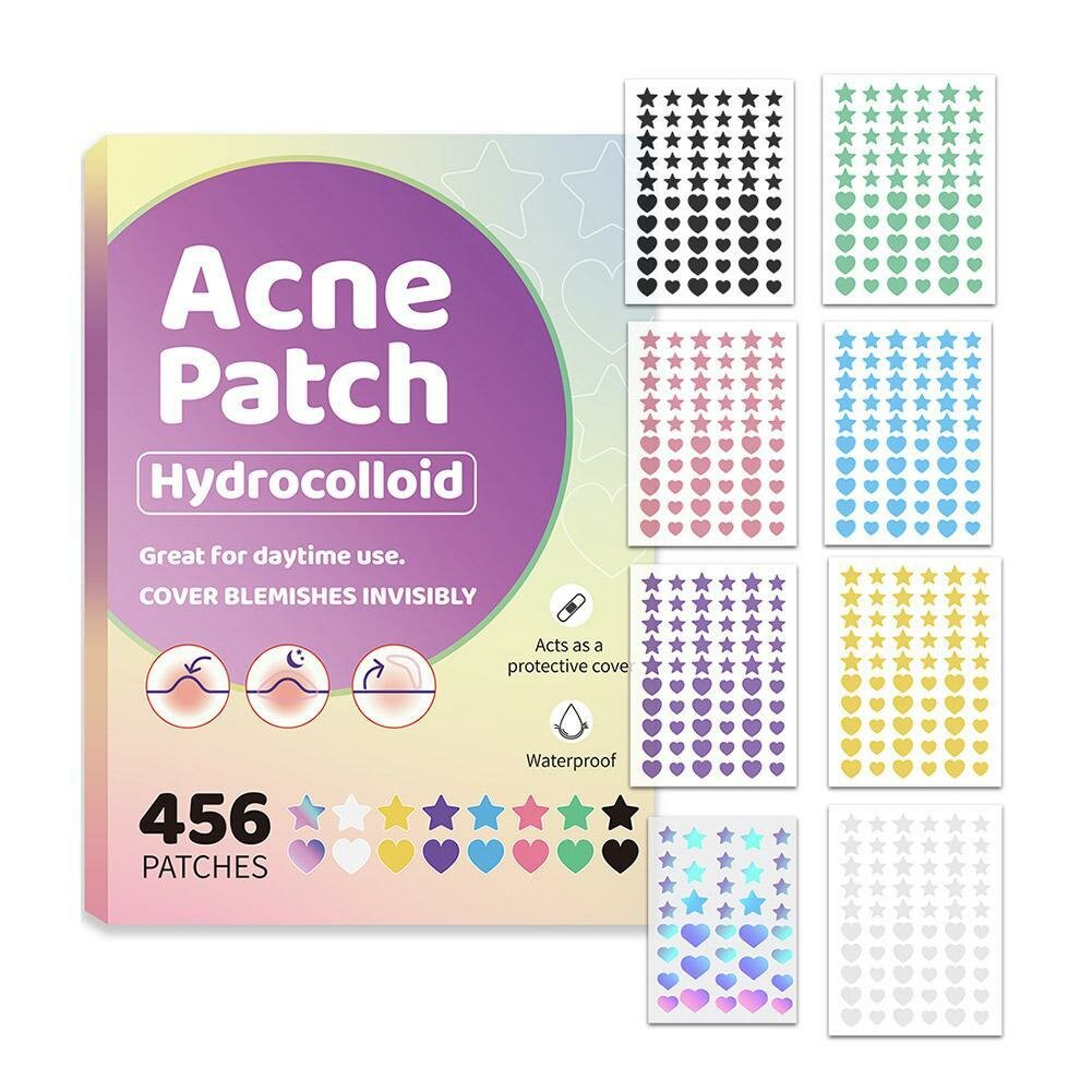 Разноцветные пластыри от прыщей в форме мультяшных персонажей