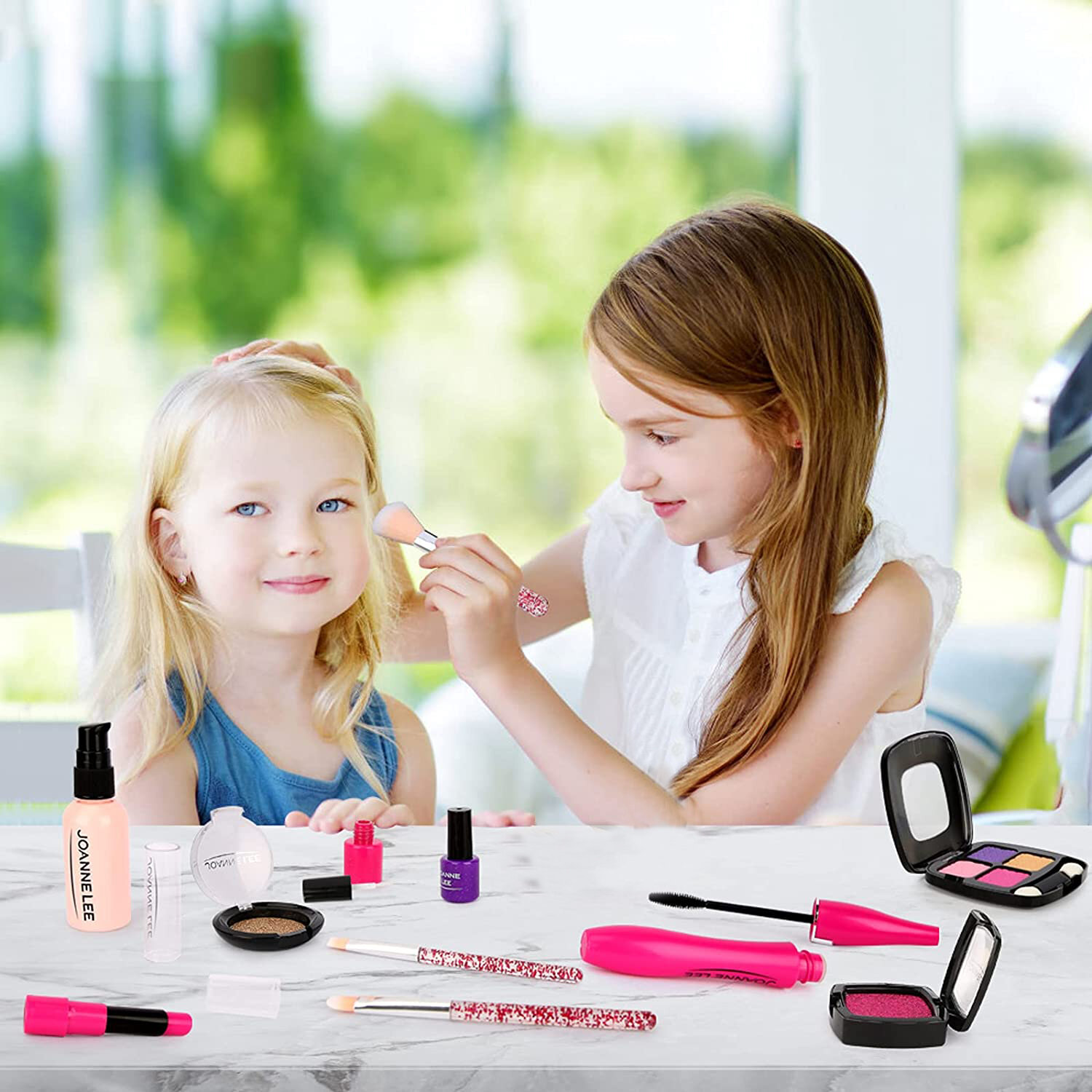 Набор для игрушечного макияжа для девочек, Базовый набор косметики для детей, Игрушки для игры в наряды с косметической сумкой, Игрушки для маленьких девочек в возрасте 3,4,5,6 лет, Подходит для дня рождения