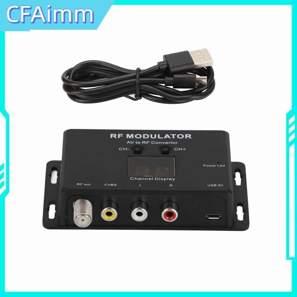 Радиочастотный модулятор, PAL NTSC, 21 канал, для ТВ приставки, DVR, DVD