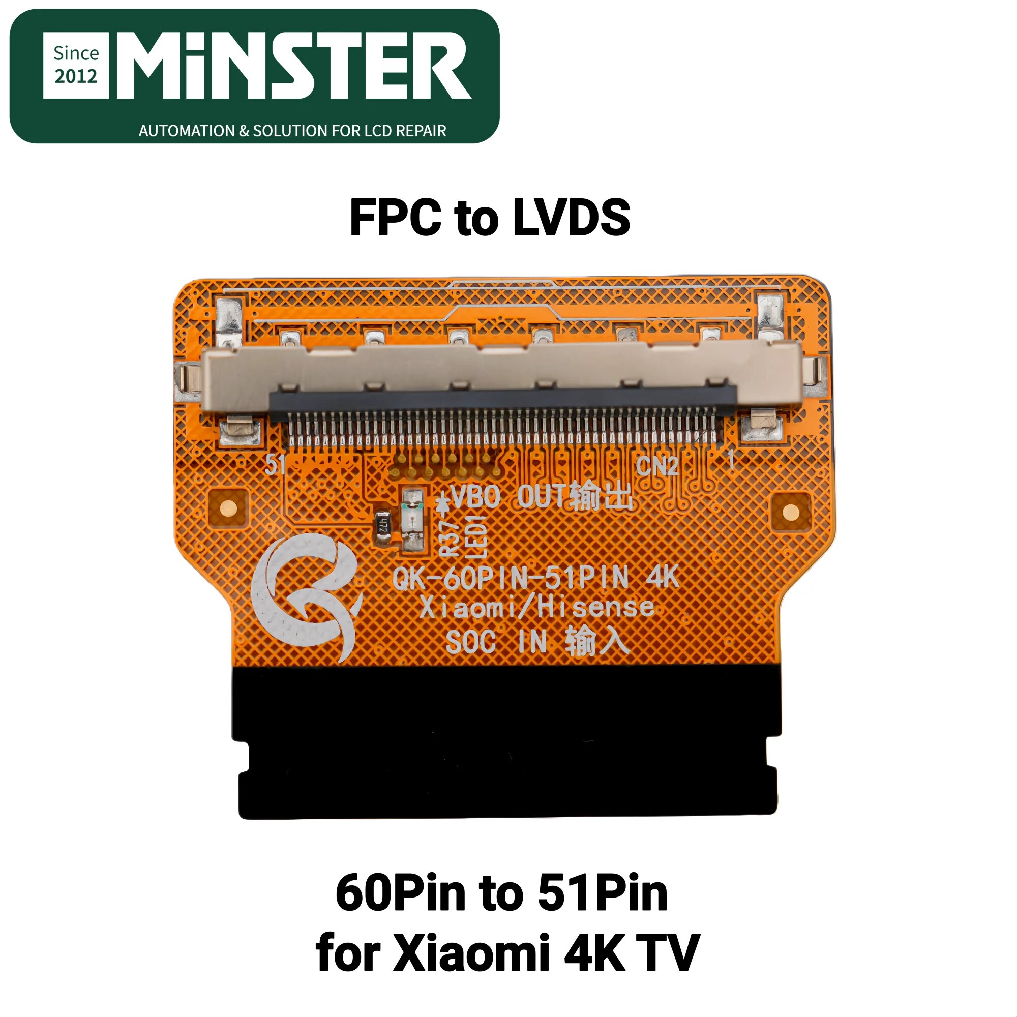 Конвертер FPC 60Pin на 51Pin для экрана Xiaomi 4K Connector