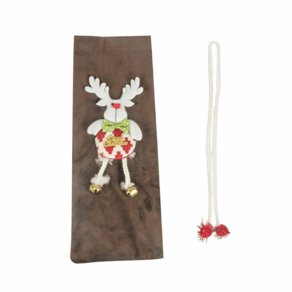 Рождественская крышка для бутылки вина с 3D-мультфильмом Санта куклы, держатель шампанского Ba