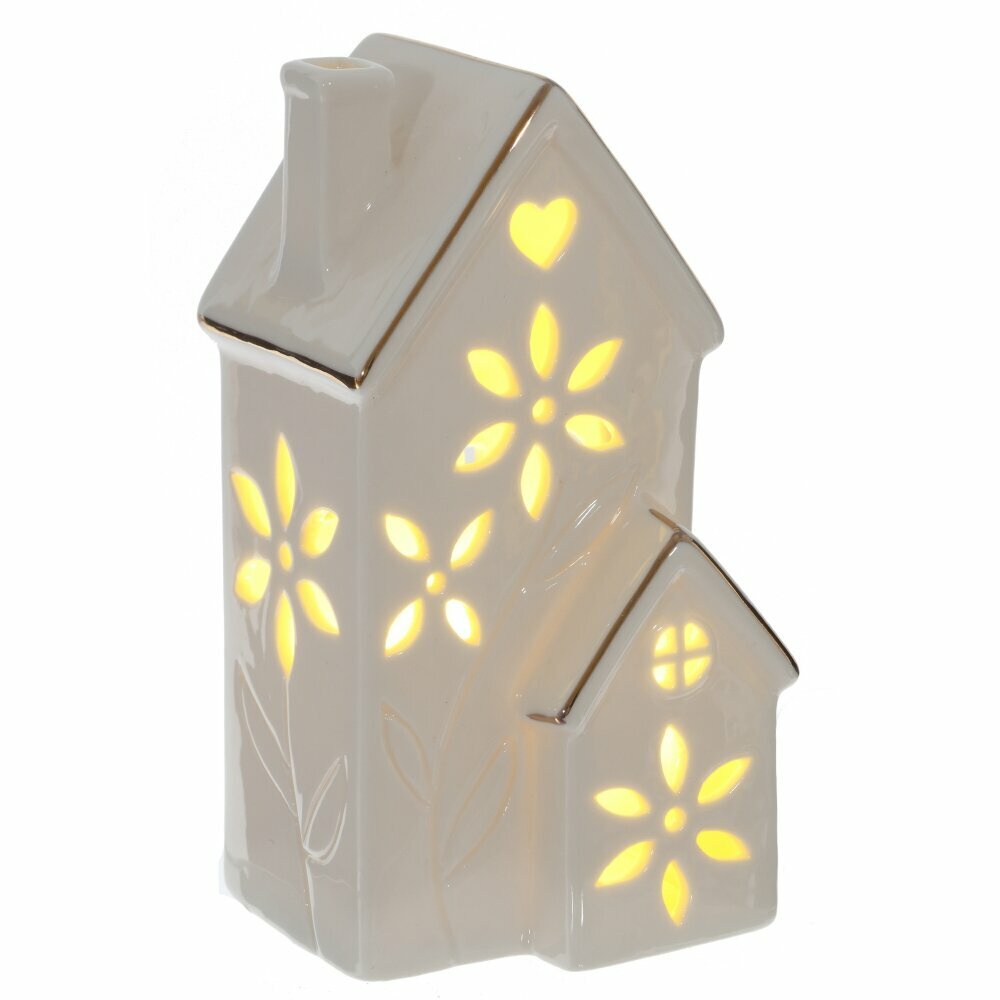 Статуэтка Дом (подсветка, 3xLR44 н/п), 7,5х6,5х14 см KSM-819213