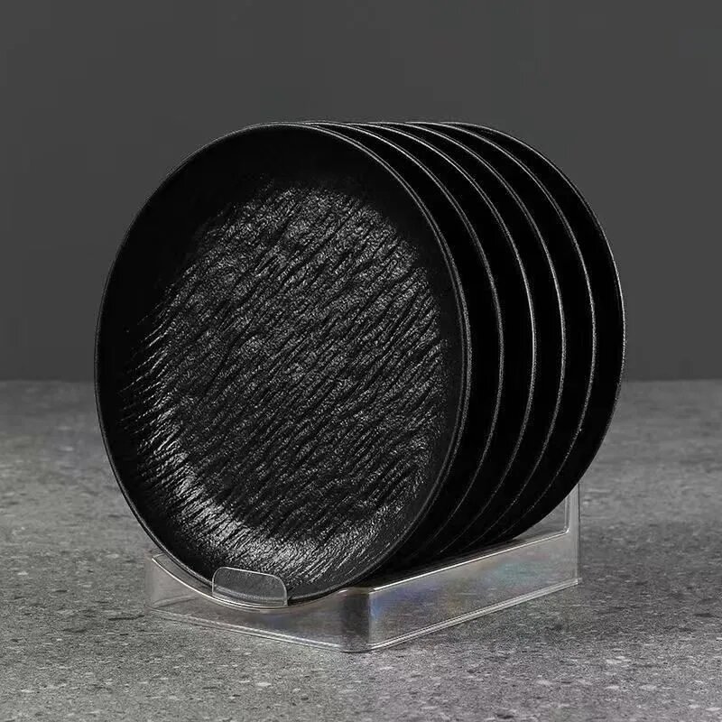 Набор тарелок 15 см 6 шт черный