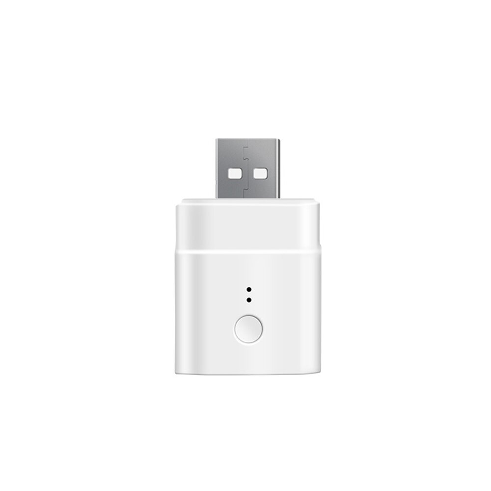 SONOFF Micro USB Smart Adapter 5V белый 1/3/5/10шт Wi-Fi DIY Compatible with Google Assistant Wireless App Remote Control Voice Assistant Timing Schedule Pocket-Sized DC 5V/2.5A Input Output USB Type-A male PC V0 4.5*3.05*2.6cm 17g